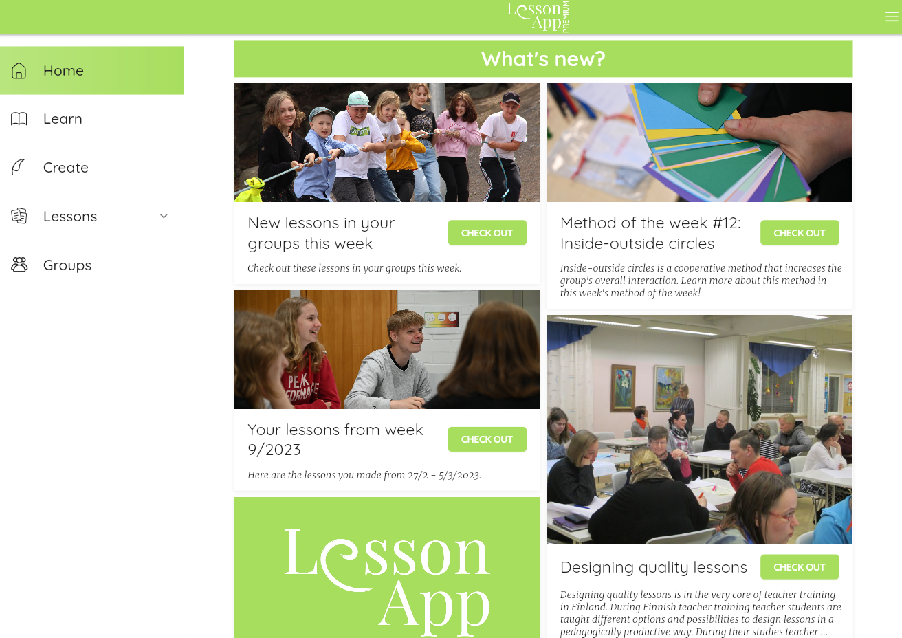 LessonApp version 2 is here! - LessonApp