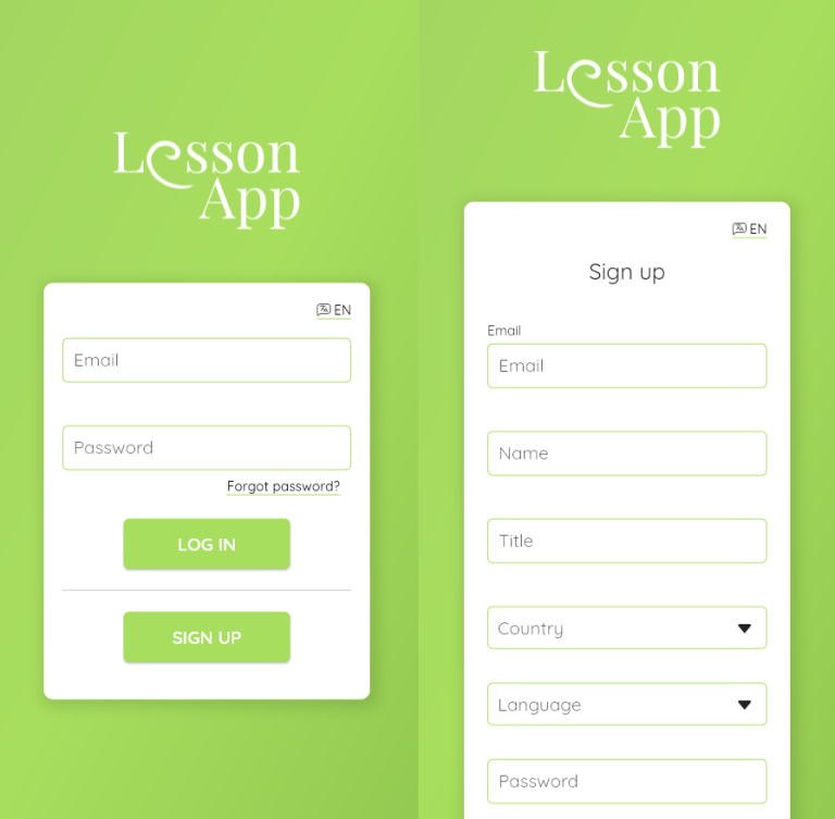Getting Started - LessonApp