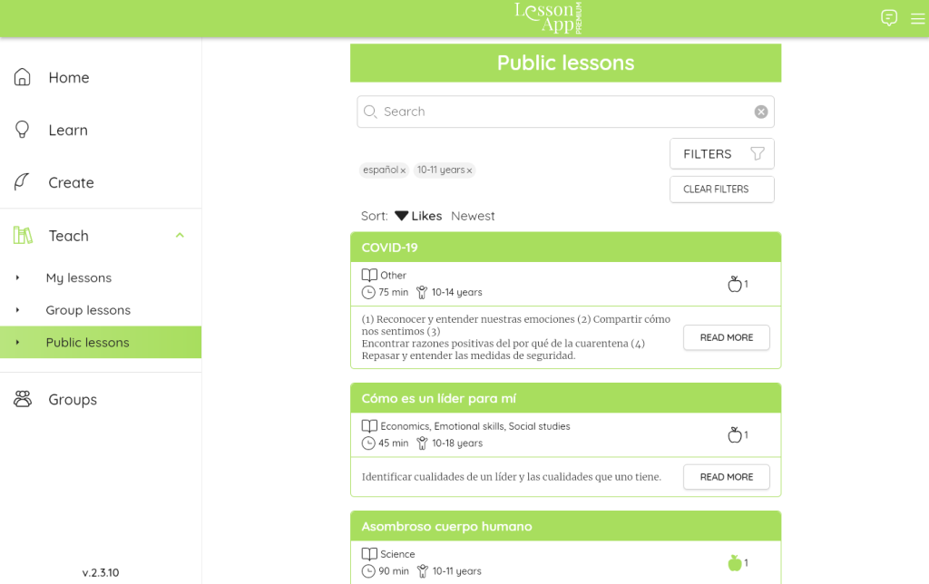 Getting Started - LessonApp