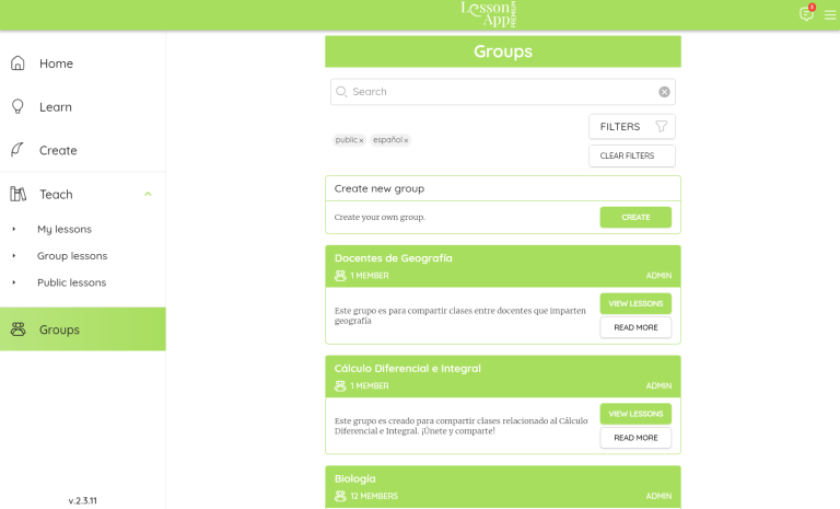 Getting Started - LessonApp