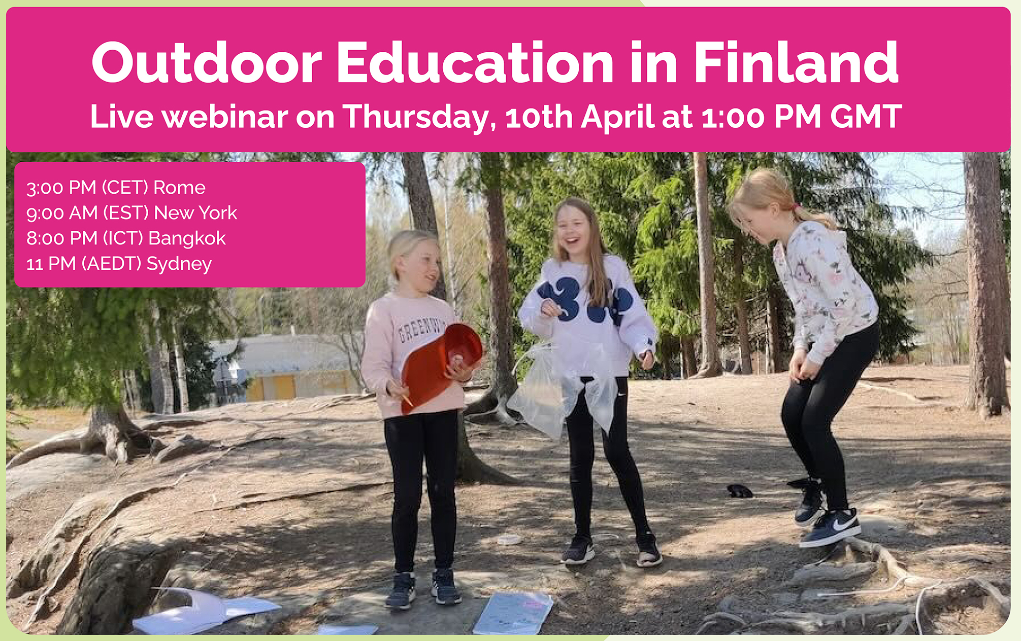 Free webinar “Outdoor Education in Finland - LessonApp